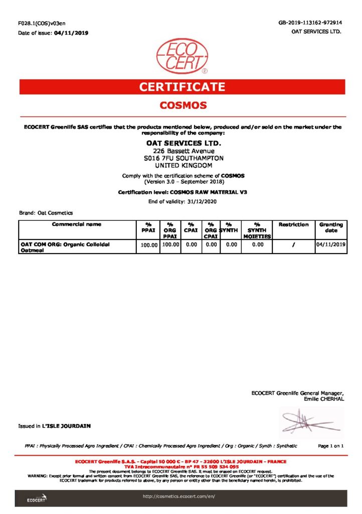 2019.11.04 - OAT SERVICES_COSMOS RM Certificate - 31.12.2020 - Oat ...